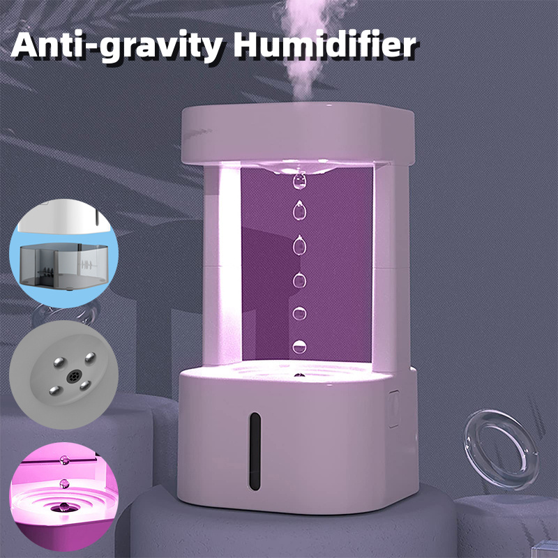 Creative Anti-gravity Water Drop Humidifier Air Conditioning Mist Spray ...